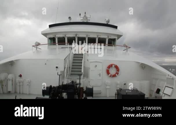 Research expedition ship vessel in white snow ice icebergs of ...