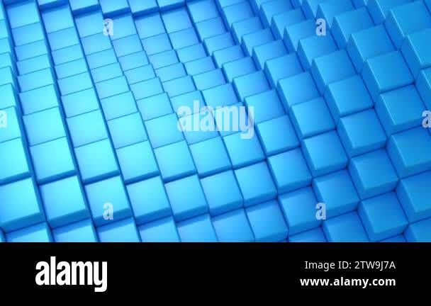 Cubes Formed A Wave. Abstract background, 2 in 1, loop (301-600 frames ...