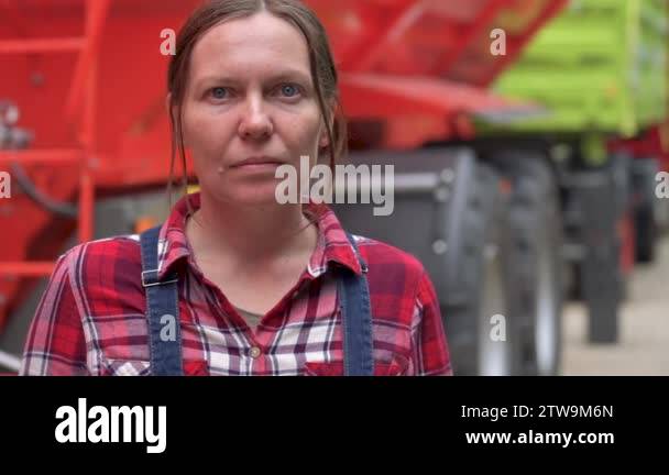 Female agricultural worker tractor Stock Videos & Footage - HD and 4K ...