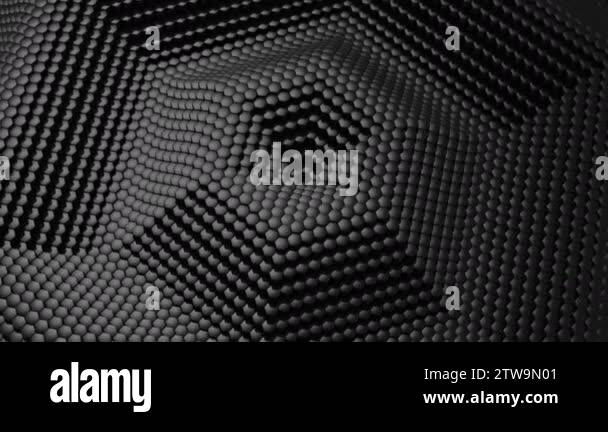 Hexagons Formed A Wave. Abstract background, 2 in 1, loop (301-600 frames), created in 4K, 3d ...