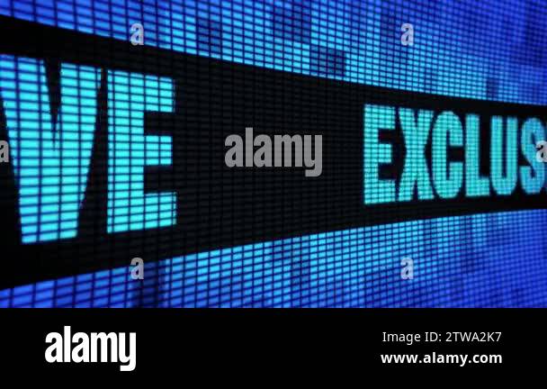 Exclusive Side Text Scrolling LED Wall Pannel Display Sign Board Stock ...