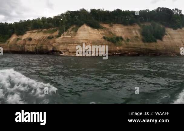 Pictured rocks national lake Stock Videos & Footage - HD and 4K Video ...