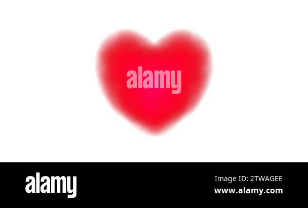 Palpitation. The red heart flares and fades. Seamless loop animation ...