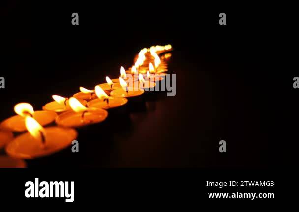 Line of candles Stock Videos & Footage - HD and 4K Video Clips - Alamy