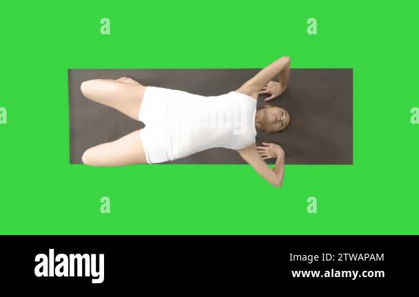 Sporty yoga girl performing Chakrasana Urdva Dhanurasana Wheel Pose on ...