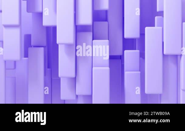 Abstract 3d rectangle shapes moving animation. set of different pastel ...