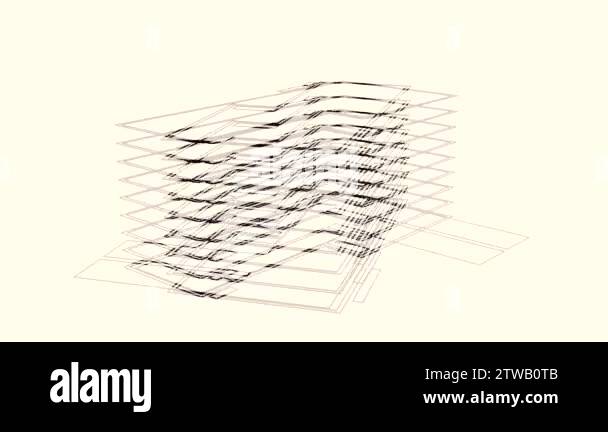 3D modern house model in the early stage of a project, constructing and ... 3D modern house model in the early stage of a project, constructing and ...