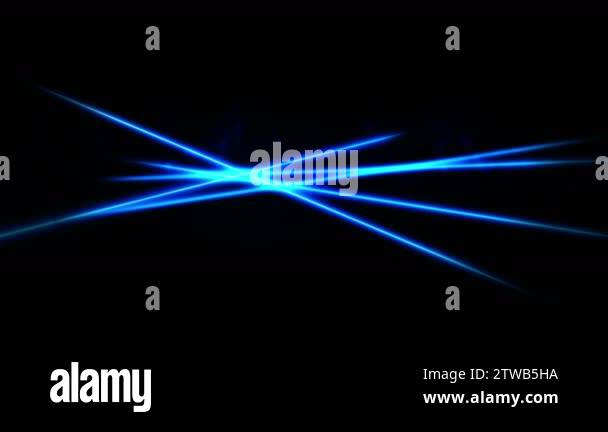 Blue beam loop animation. Background animation of flowing streaks of ...