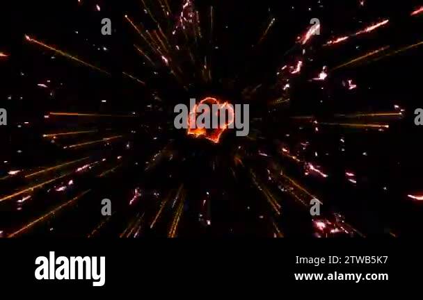 Looped seamless footage for your event, concert, stage design, title ...