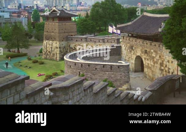 Hwaseong is a fortress of the Joseon Dynasty that surrounds the centre ...