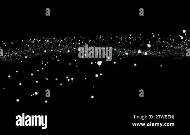 Dust Particles. Natural Floating Organic Particles On Black Background ...