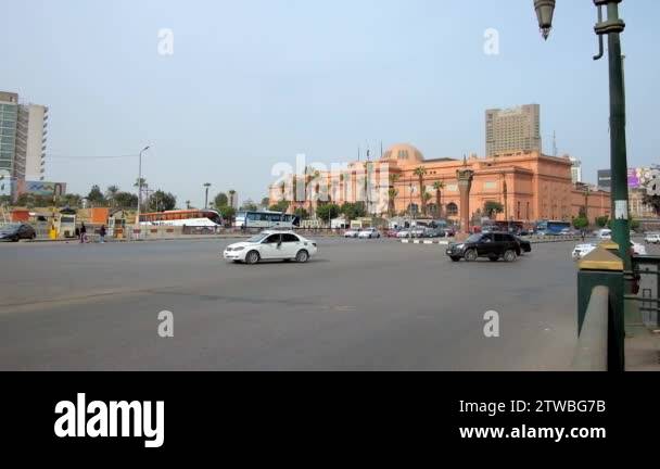 CAIRO, EGYPT - DECEMBER 23, 2017: The view on Egyptian Museum of ...
