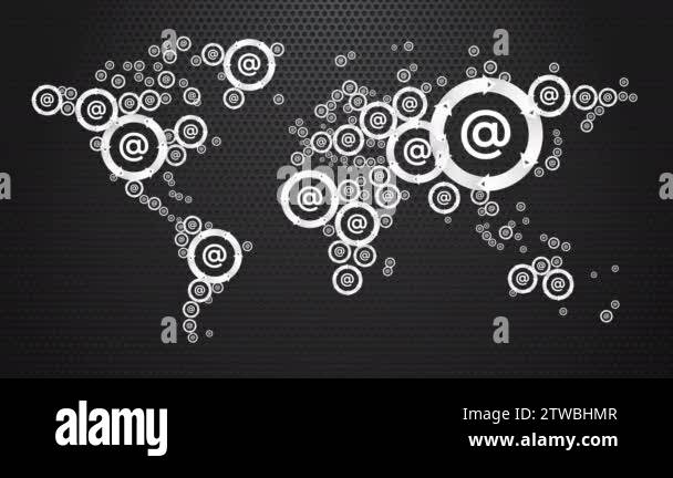 Internet background with world map Stock Videos & Footage - HD and 4K ...