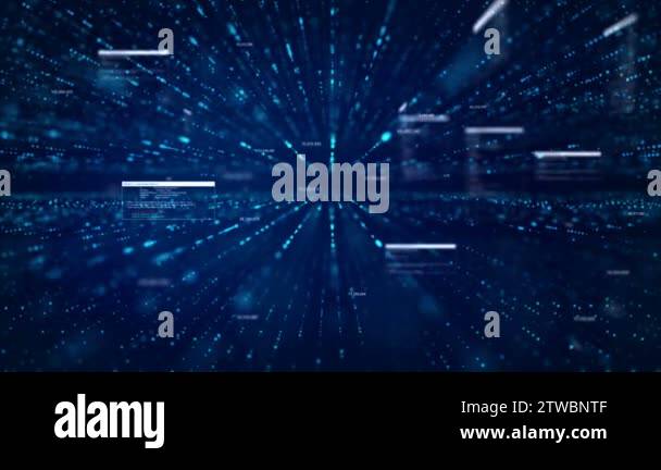 Abstract background flighting pass through particle lighting for cyber ...