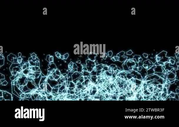 4k Abstract scifi polygon space,microbes bacteria spores particles ...