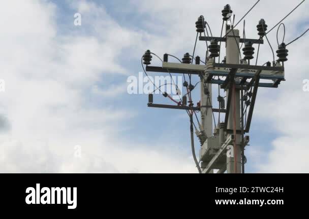 High voltage electric line outdoors Stock Videos & Footage - HD and 4K ...