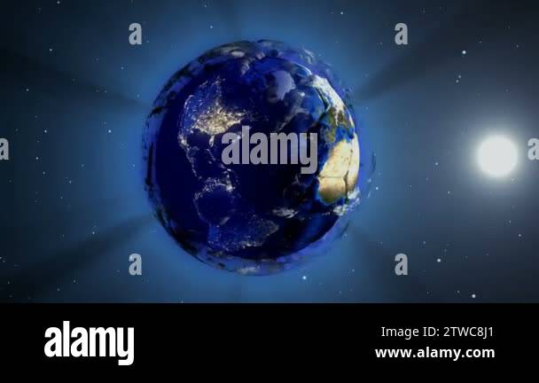 Soccer ball in the form of a planet in space,, maps and textures ...