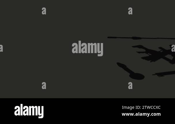 Ar15 pistols falling on surface Stock Video Footage - Alamy