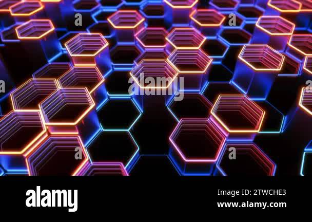 Seamlessly looping abstract animation of camera sliding horizontally from left to right over ...