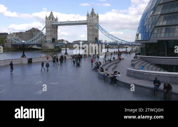 LONDON - MAY, 2018: Tower Bridge (built 18861894) is a combined bascule ...
