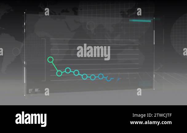 Animation digital screen graph map Stock Videos & Footage - HD and 4K ...