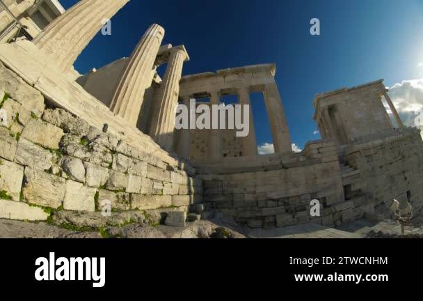 Ruins at the Acropolis. The Acropolis is one of the most important ...