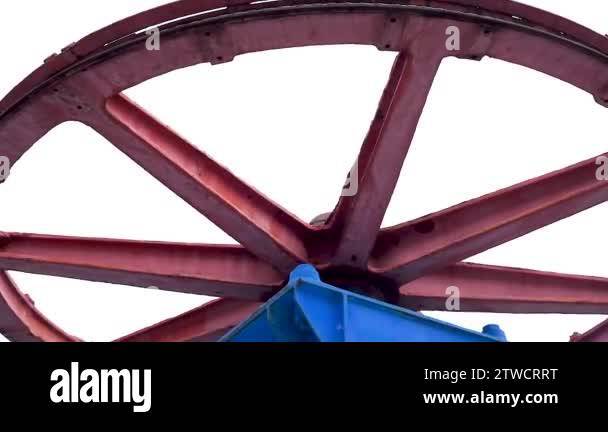 Rotating mechanism of the cable car and the end rail mechanism of the ...