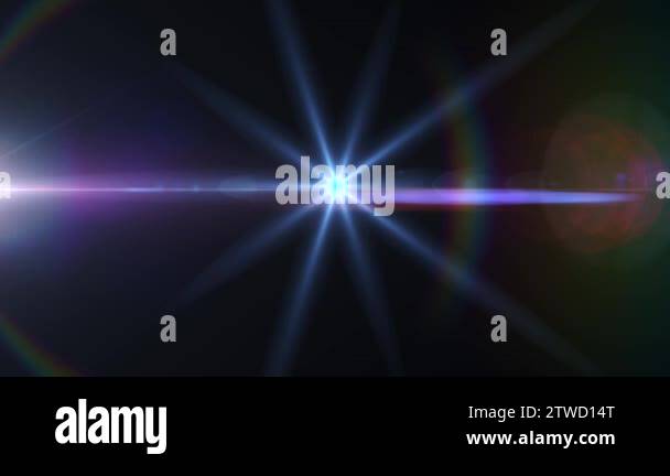 anamorphic lens flare 3840x2160 4K, lights background Stock Video ...