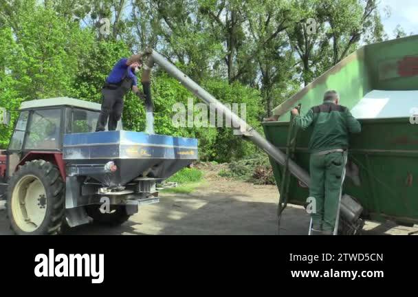OLOMOUC, CZECH REPUBLIC, APRIL 27, 2018: Modern large fertilizer ...