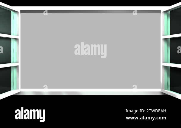 3D animation of a white window with glass front view that opens and ...