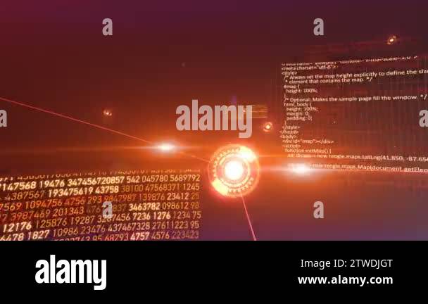 Flying Through the Digital Growing Red Network and Data Connections ...