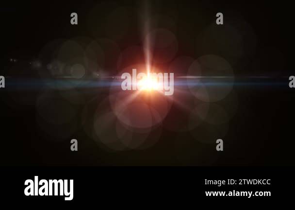 anamorphic lens flare 3840x2160 4K, lights background Stock Video ...