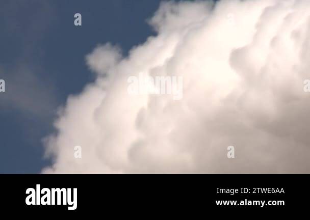 Vapor steam rise from industrial factory in sky. Air pollution. Static ...