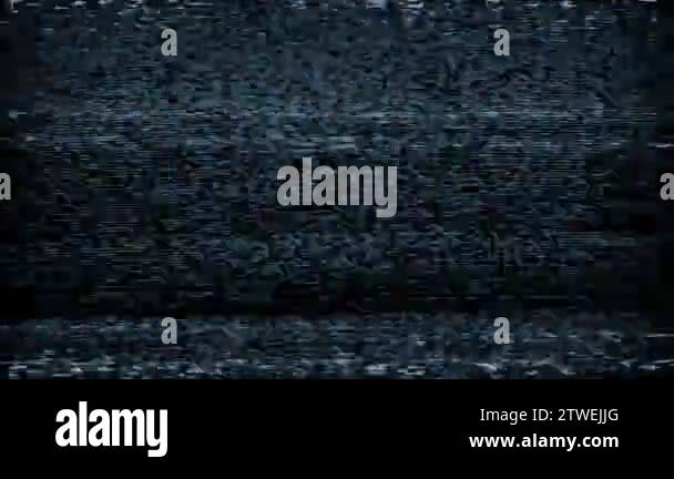 TV Static Noise Loop Stock Video Footage - Alamy