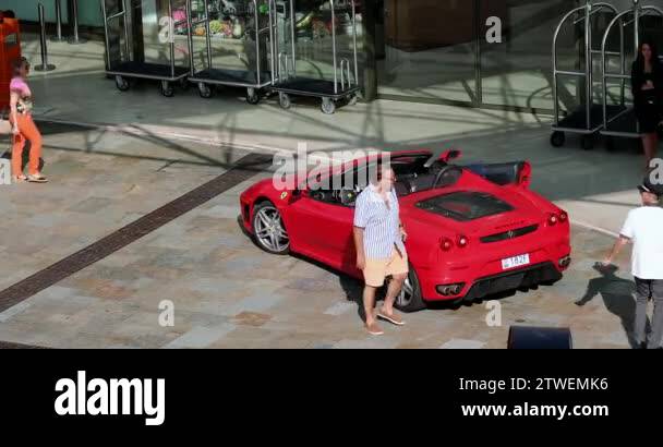 Monte-Carlo, Monaco - June 20, 2019: Red Ferrari F430 Spider Parked In ...