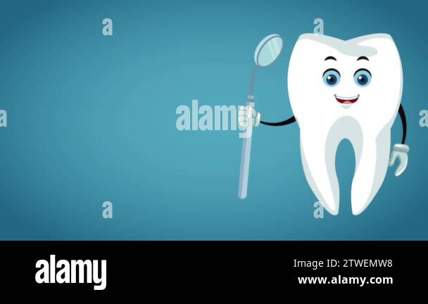 Cute tooth dental cartoon HD animation Stock Video Footage - Alamy