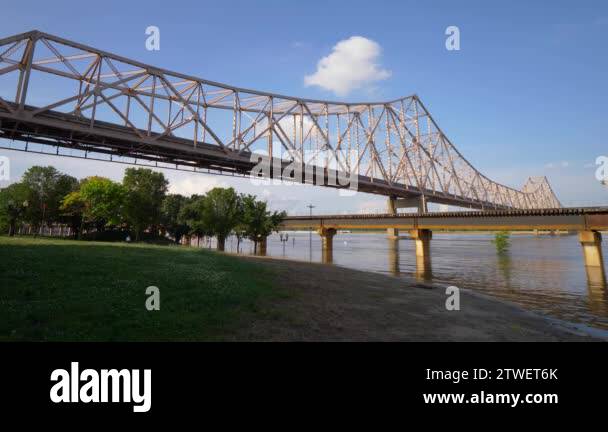 Martin Luther King Bridge over Mississippi River in St. Louis - travel ...