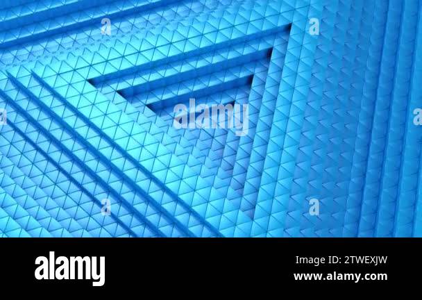 Triangles Formed A Wave. Abstract background, 2 in 1, loop, created in ...