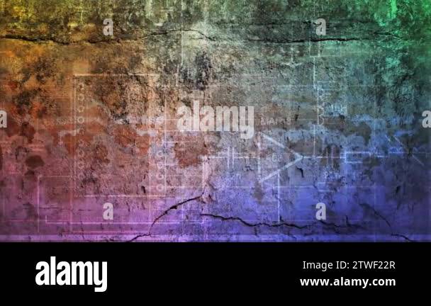 Looped unhurried texture animation based on layers of concrete and ...