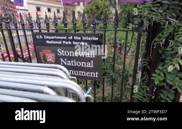 The Stonewall National Monument is across from the Stonewall Inn in ...