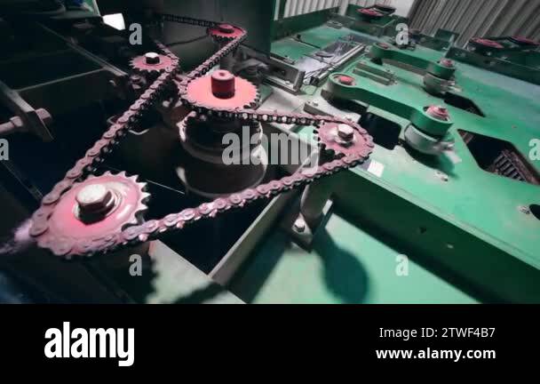 Rotating gears and circuits of a functioning mechanism Stock Video ...