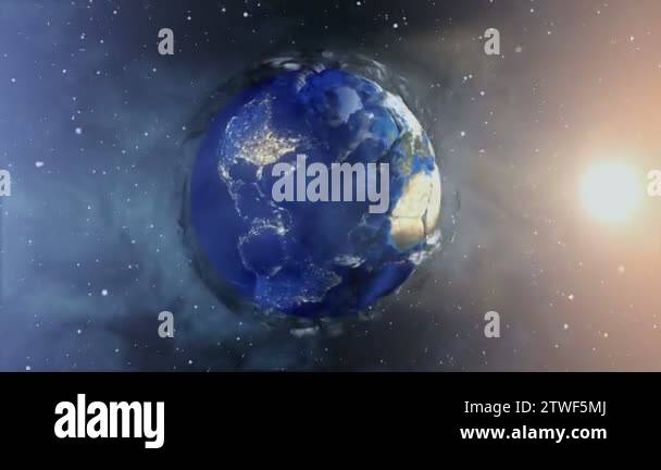 Soccer ball in the form of a planet in space,, maps and textures ...