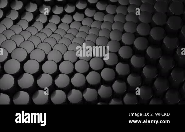 Cylinders Formed A Wave. Abstract background, 2 in 1, loop (301-600 ...