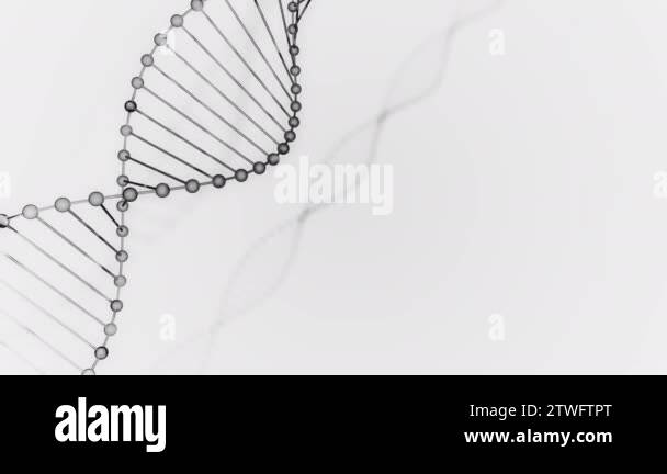 Abstract black glittering DNA double helix with depth of field ...