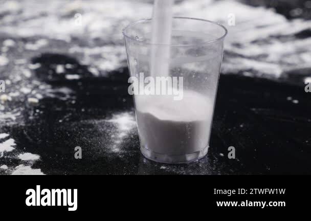 Chemical Reaction Texture Of Bubbling Powder. Experiments in the ...