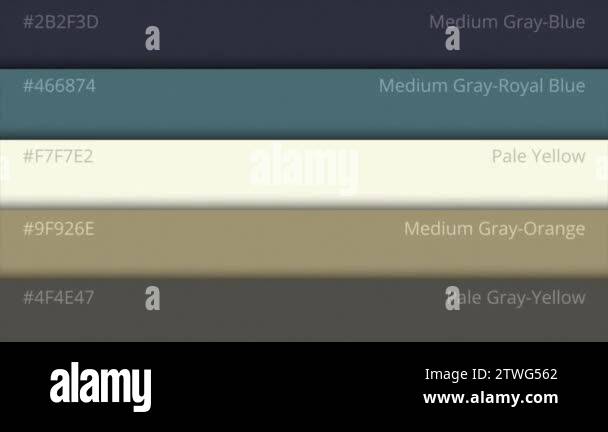 Color pallette, cosmic colors. Color palette with various samples ...