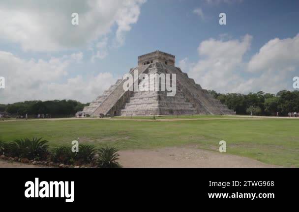 Chichen Itza,Maya pyramid. Historical ruins of ancient civilization of ...
