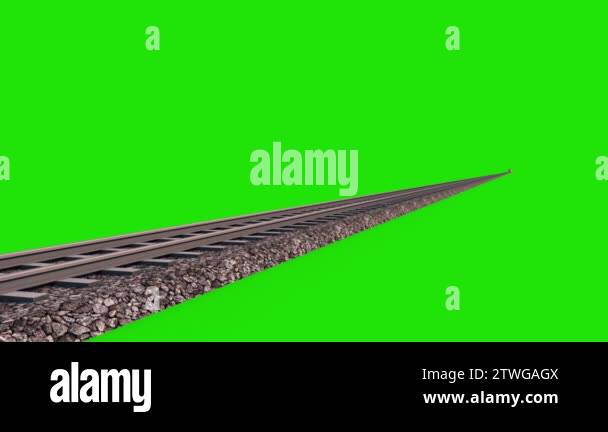 Train Speed Maglev Headlights 3D Rendering Green Screen Stock Video ...