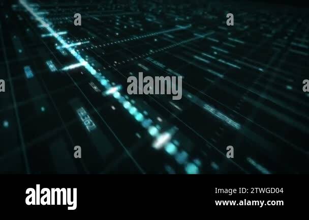 Abstract background with floating graph flowing counters of numbers and ...