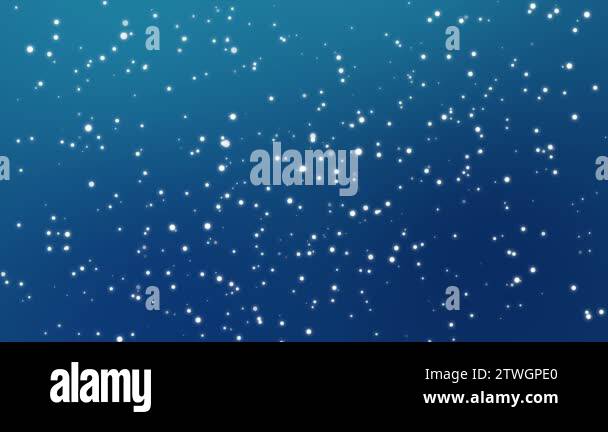 Starry night sky animation made of glittering light particles ...